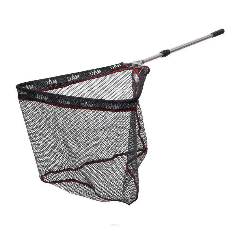 Podbierak DAM Alu-Head Landing Net -Rubber Mash - sklep wędkarski TROTKA Podbierak DAM Alu-Head Landing Net -Rubber Mash - sklep wędkarski TROTKA